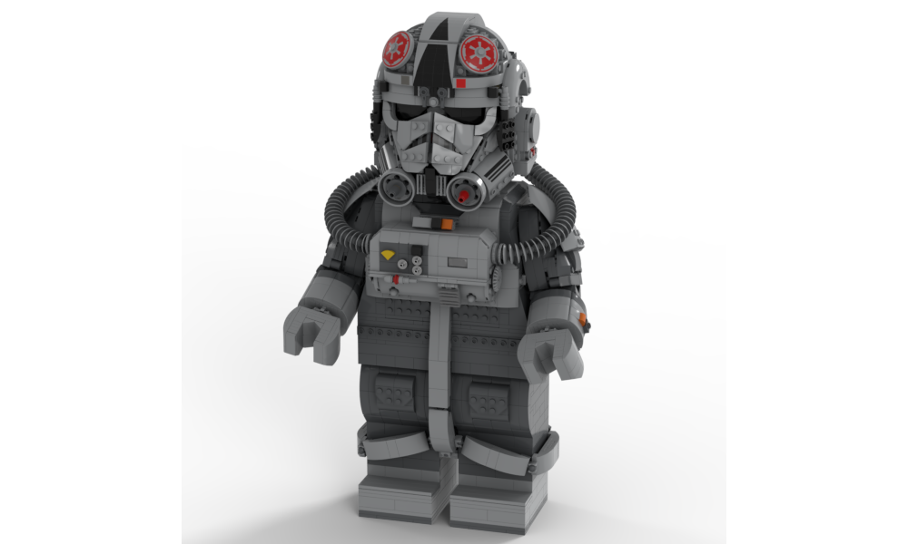 LEGO MOC AT-AT Driver Megafigure (fits official Lego helmet) by Albo ...