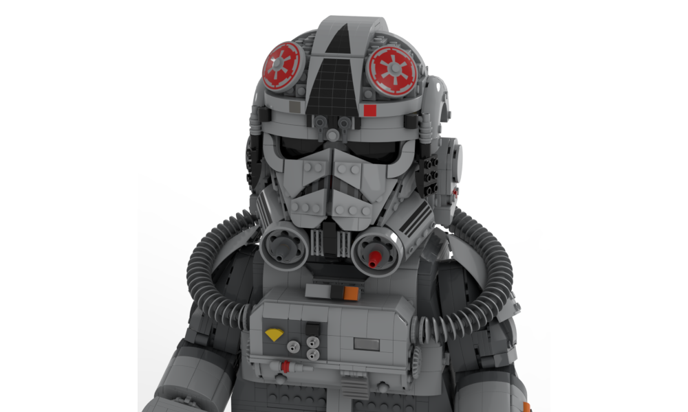 LEGO MOC AT-AT Driver Megafigure (fits official Lego helmet) by Albo ...