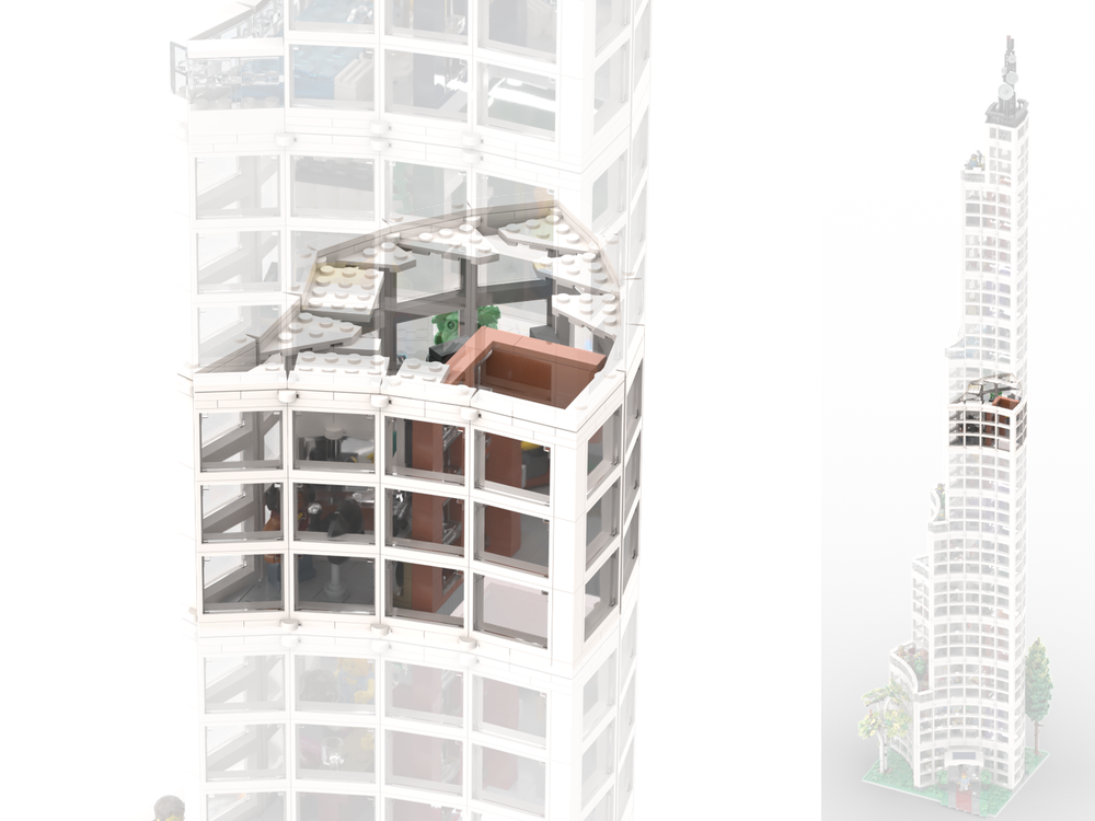 LEGO MOC Brickman Tower: Studios (6⁄9) by axsbricks | Rebrickable ...