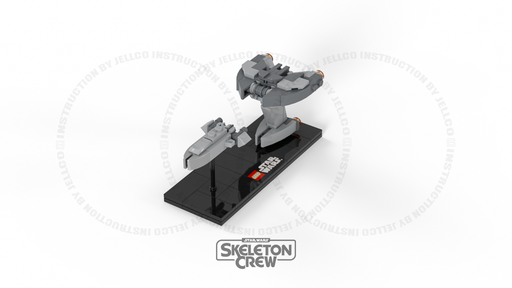 LEGO MOC Skeleton Crew Nano diorama : Tractor beam by jellco ...
