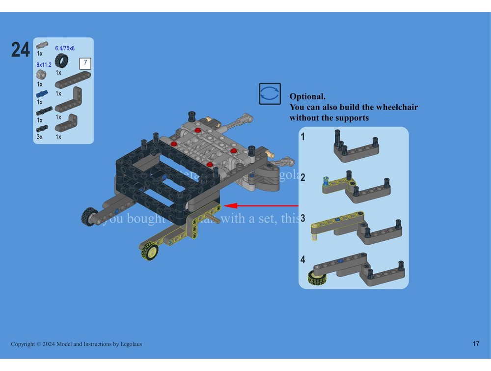 Lego Moc Wheelchair By Legolaus Rebrickable Build With Lego