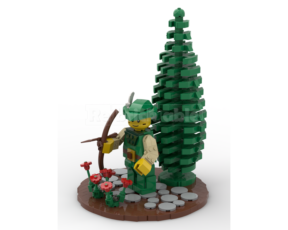 LEGO MOC Upscaled Forest Man in 3:1 by williweb | Rebrickable - Build ...