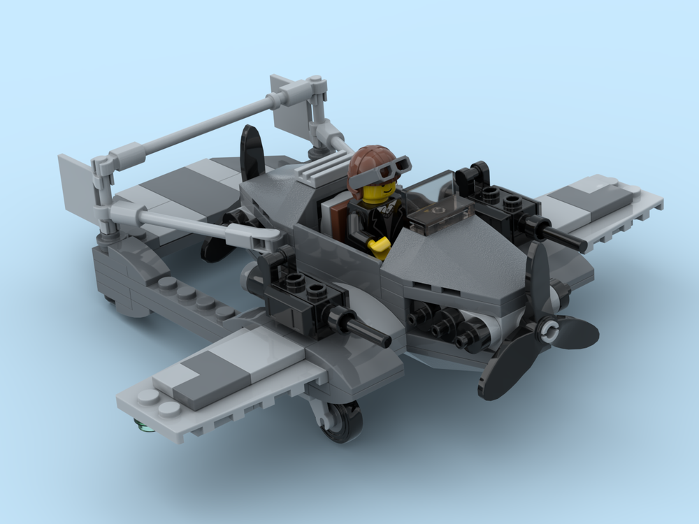 LEGO MOC-214582 Dieselpunk Airplane "Bumblebee" by tingdrason ...