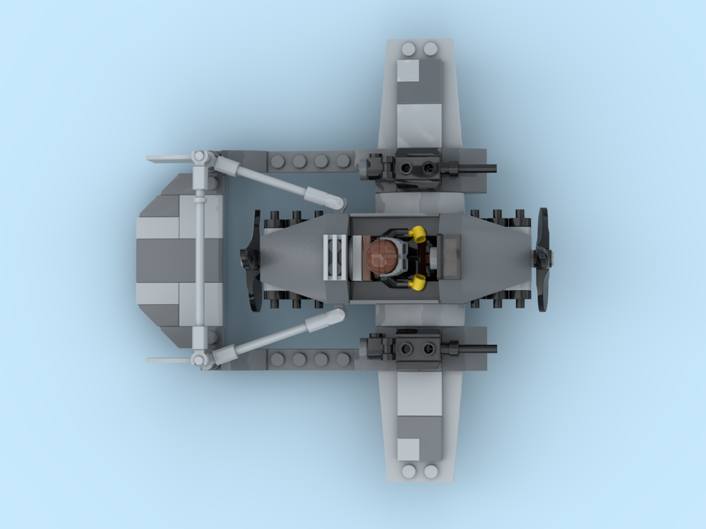 LEGO MOC-214582 Dieselpunk Airplane "Bumblebee" by tingdrason ...