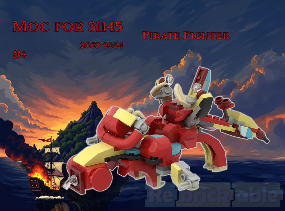 LEGO MOC 31145 - Pirate Fighter by Minka | Rebrickable - Build with LEGO
