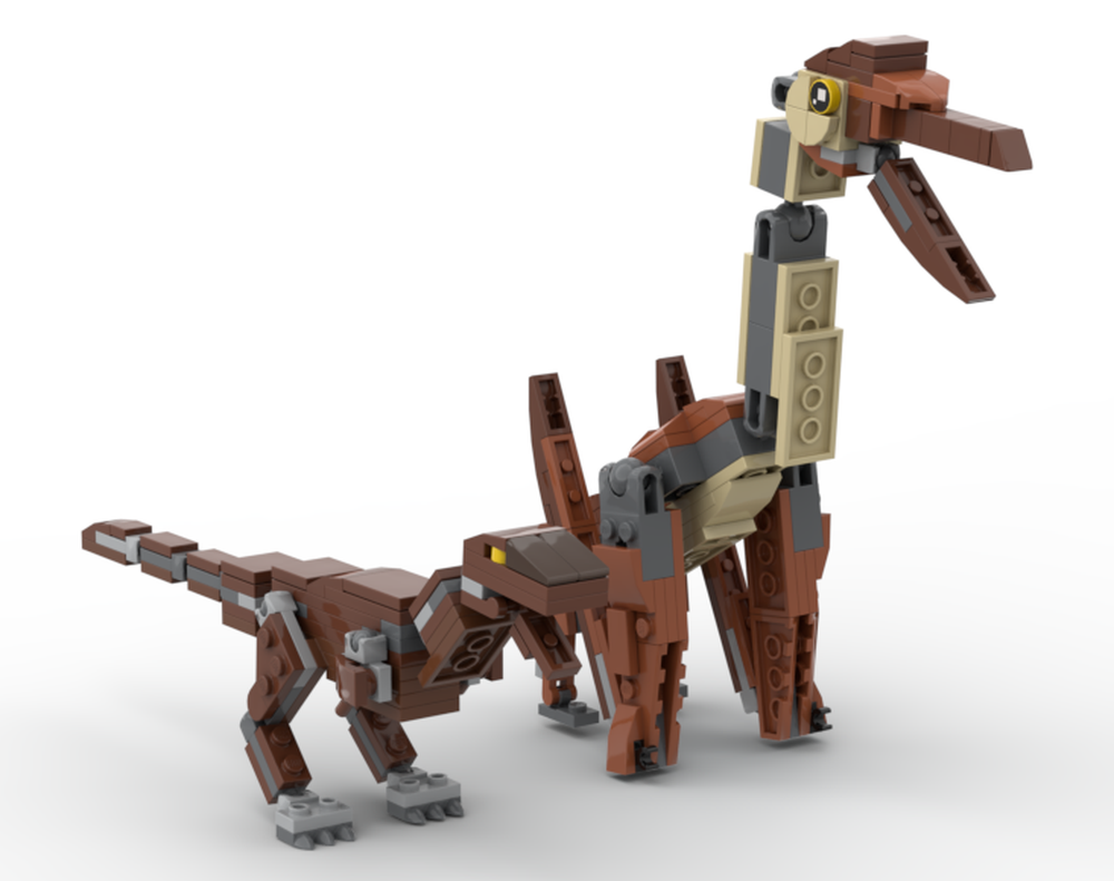 LEGO MOC Quetzalcoatlus and Tyrannosaurus rex (Prehistoric Planet) by ...