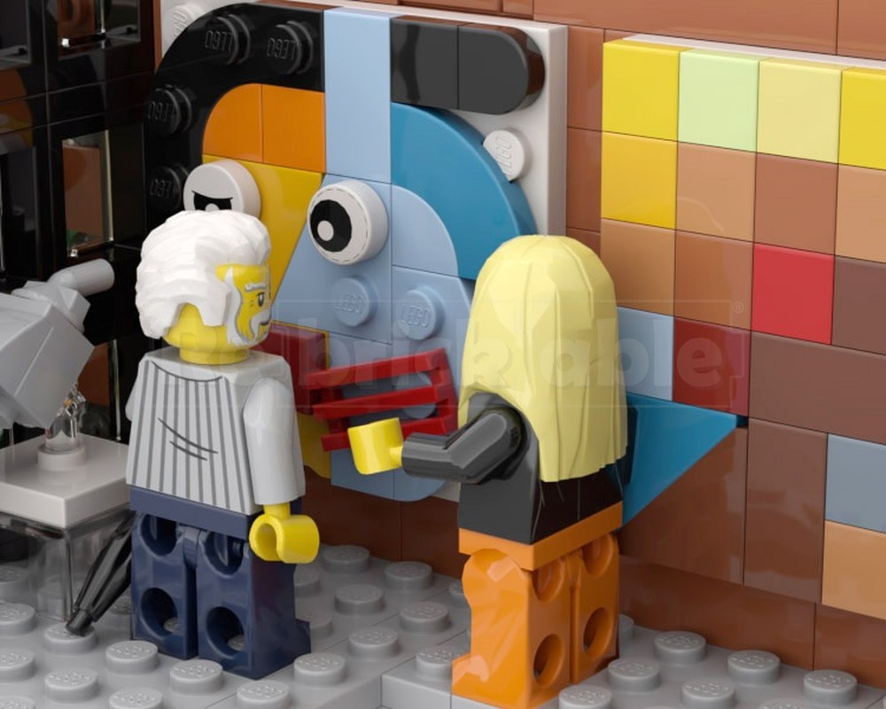LEGO MOC Art Gallery Modular Building by Soandso | Rebrickable - Build ...