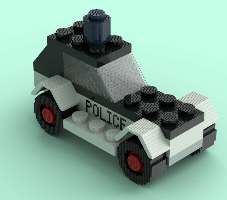 LEGO MOC Supersized Scale Classic Town Police Patrol Car (No.600) by ...