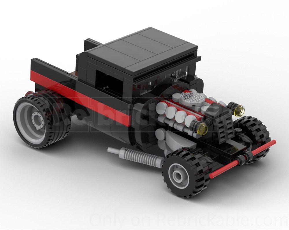 LEGO MOC Model -t hot-rod by AlessandroMaffioli | Rebrickable - Build ...