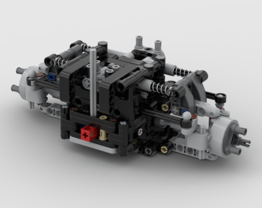 LEGO MOC Differential-locked front Axle by TRXRic | Rebrickable - Build ...