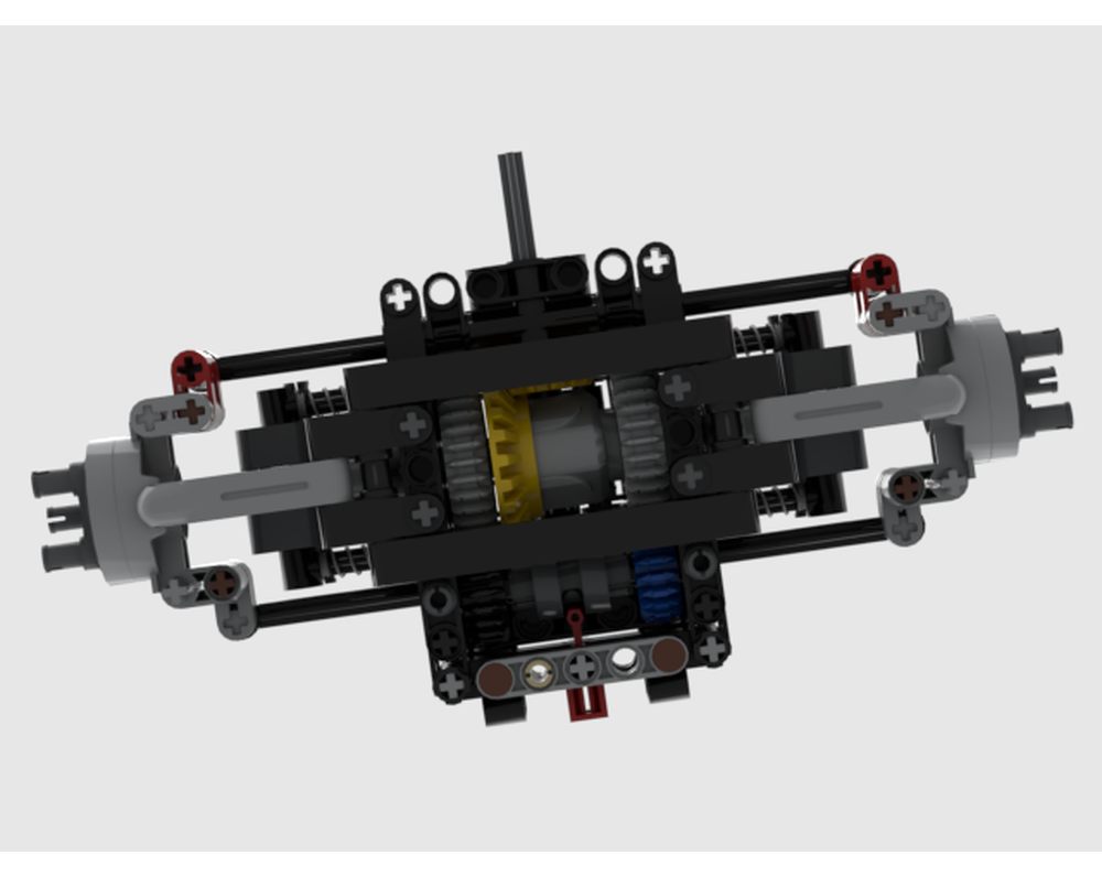 LEGO MOC Differential-locked front Axle by TRXRic | Rebrickable - Build ...