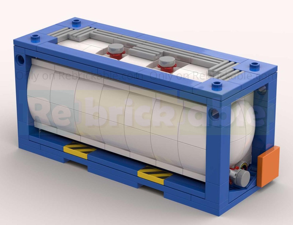 LEGO MOC 20Ft ISO Container Tank by Maskottchen | Rebrickable - Build ...