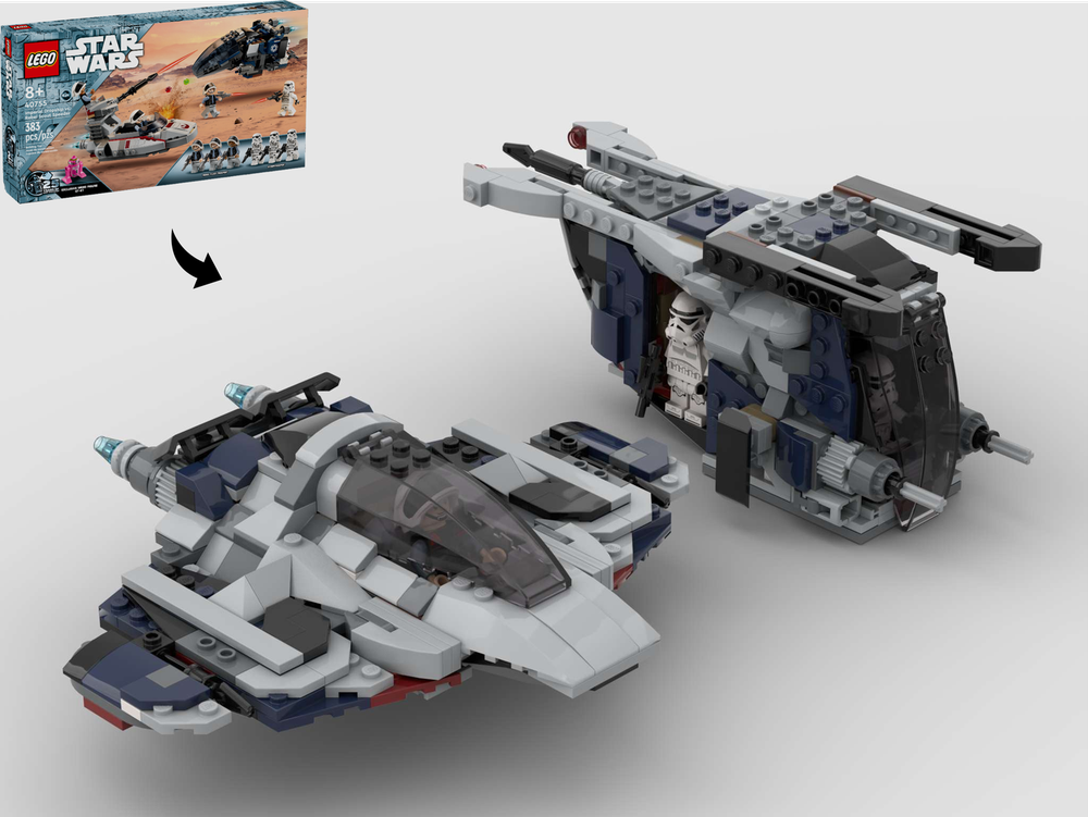 LEGO MOC 2-in-1 Alternate Builds Bundle - 40755 Imperial Dropship vs ...