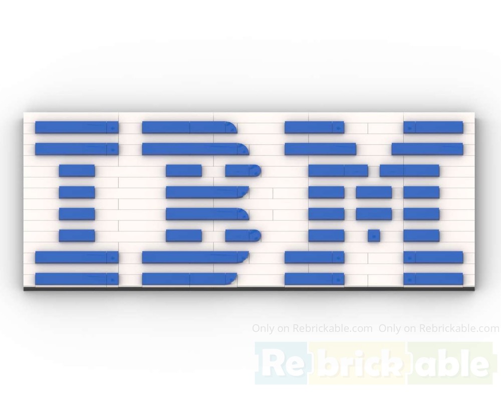 LEGO MOC Logo IBM by MarkMOC71 | Rebrickable - Build with LEGO