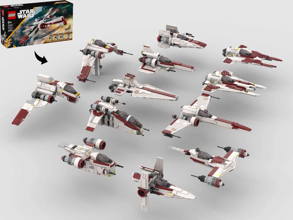 LEGO MOC 12-in-1 Alternate Builds Bundle - 75402 ARC-170 Starfighter by Wurger Bricks ...