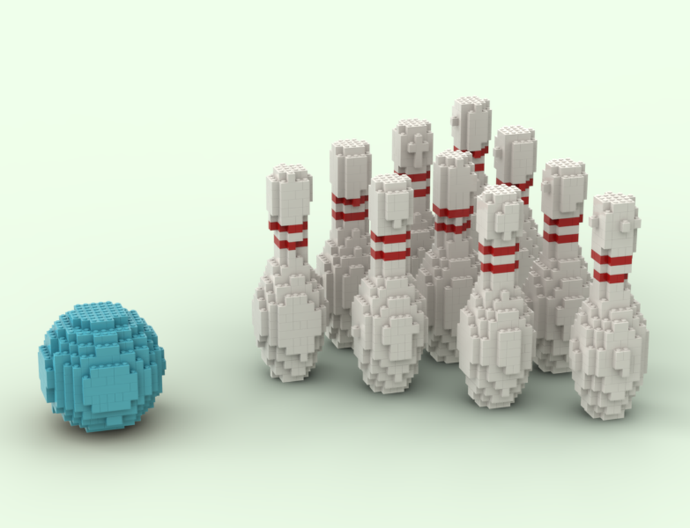 LEGO MOC sculpture bowling by blackmaster | Rebrickable - Build with LEGO