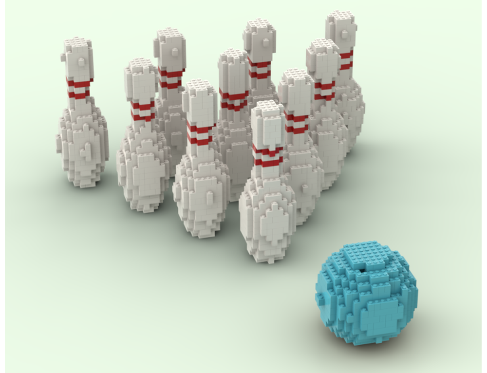 LEGO MOC sculpture bowling by blackmaster | Rebrickable - Build with LEGO