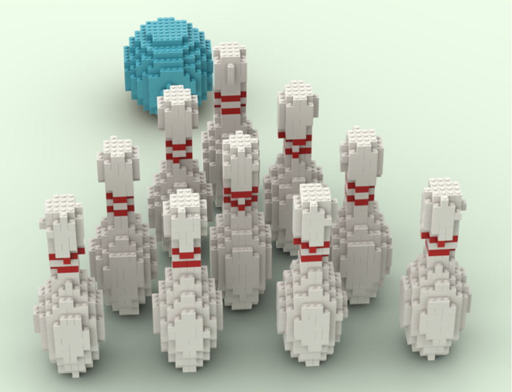 LEGO MOC sculpture bowling by blackmaster | Rebrickable - Build with LEGO