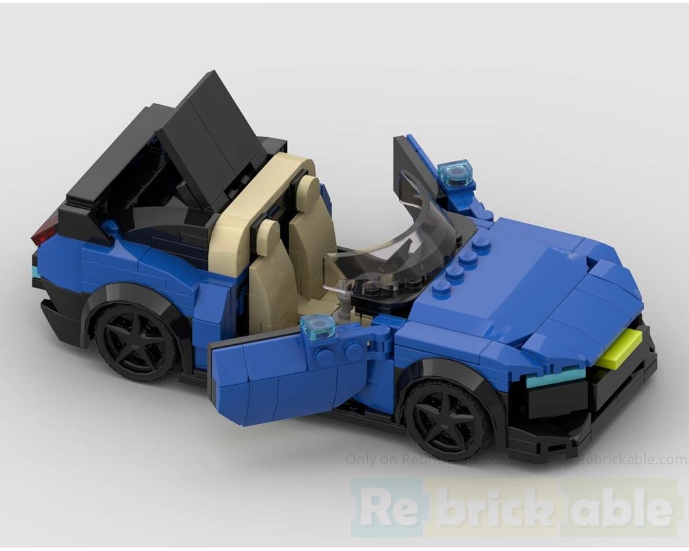 LEGO MOC FORD Mustang Blue Cabrio by MarkMOC71 | Rebrickable - Build ...