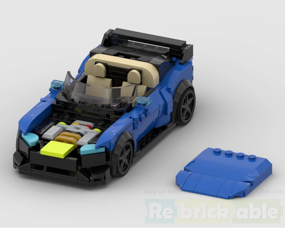 LEGO MOC FORD Mustang Blue Cabrio by MarkMOC71 | Rebrickable - Build ...