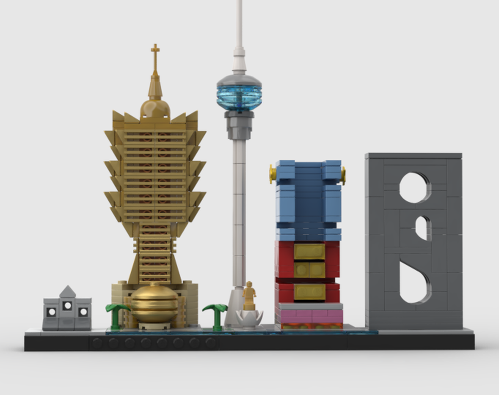 LEGO MOC Macau Skyline by Skyline_Lover | Rebrickable - Build with LEGO