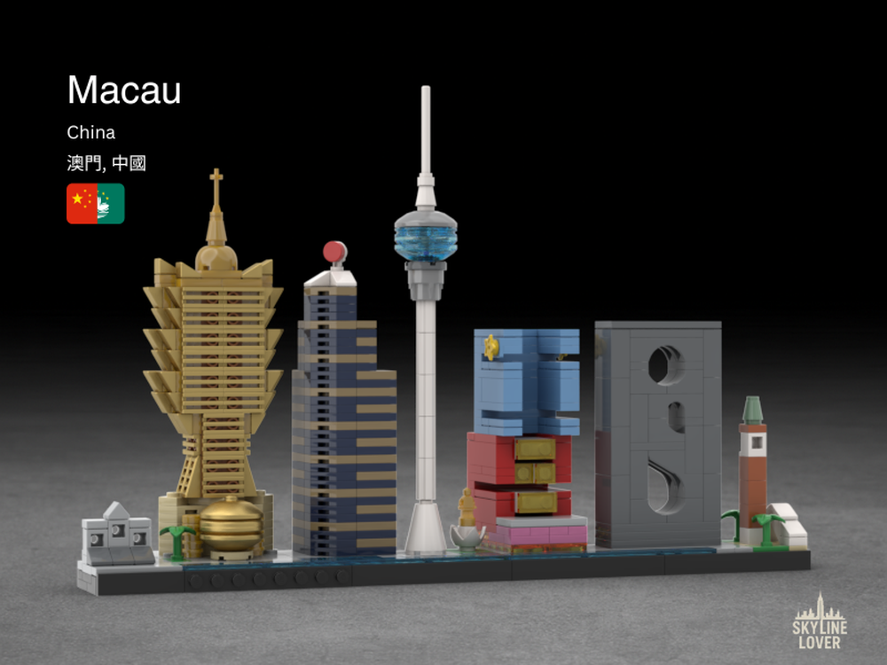LEGO MOC Macau Skyline by Skyline_Lover | Rebrickable - Build with LEGO