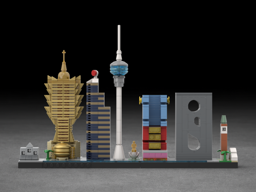 LEGO MOC Macau Skyline by Skyline_Lover | Rebrickable - Build with LEGO