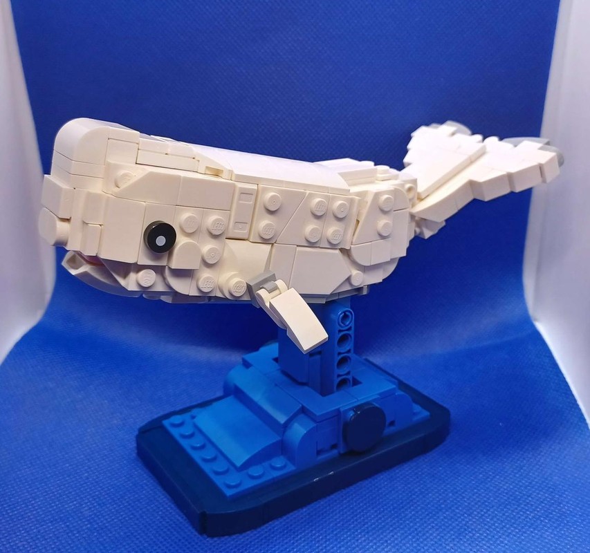 LEGO MOC Beluga whale on stand by Penguins and plastic | Rebrickable ...
