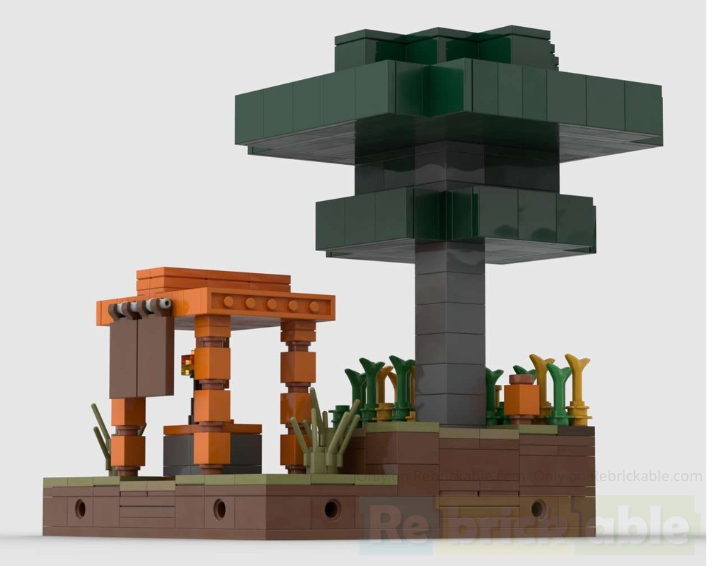 LEGO MOC the Savanna_Village part B: rendezvous point 1 by zzk ...