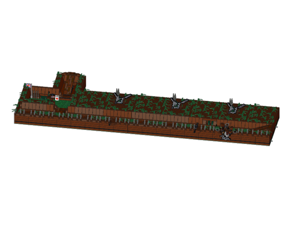LEGO MOC-214794 WW1 Trench: Damaged Section by militarybricks1 ...