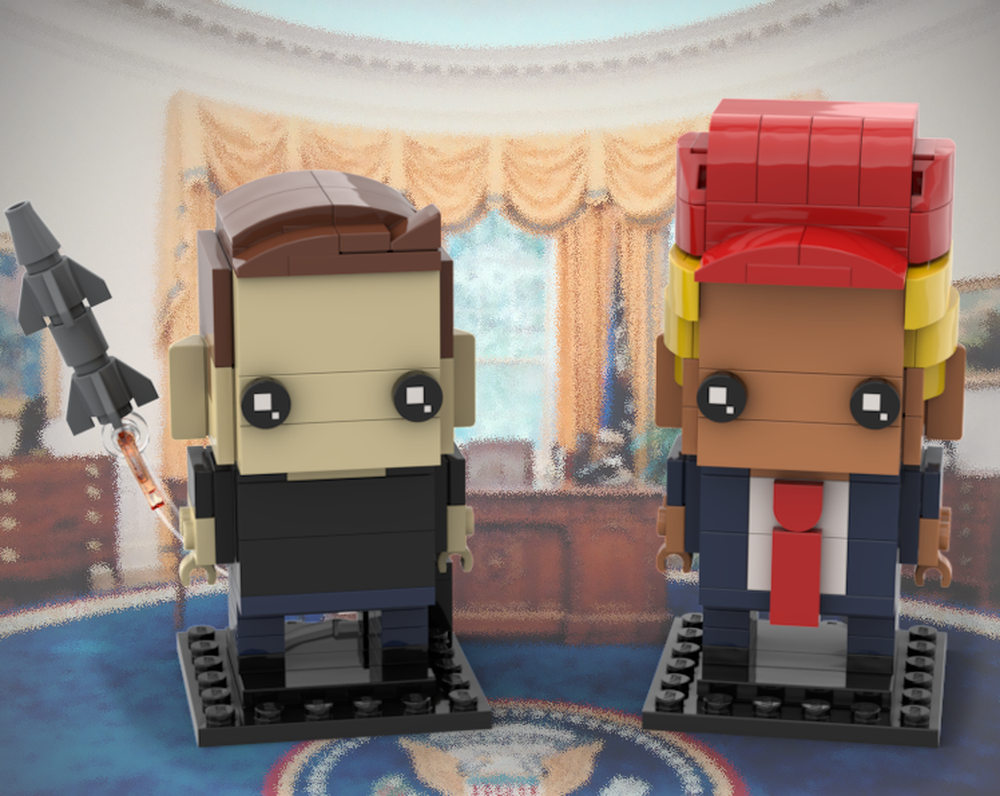 LEGO MOC Elon Musk & Donald Trump Brickheadz by Brickland Hills ...