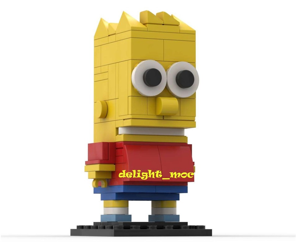 LEGO MOC-214805 Bart Simpson by delight_moc | Rebrickable - Build with LEGO