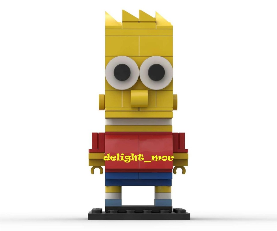 LEGO MOC-214805 Bart Simpson by delight_moc | Rebrickable - Build with LEGO