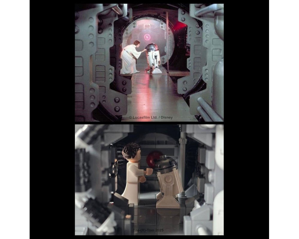 LEGO MOC Hope - Tantive IV Hallway Diorama (or) Diorama Display Stand ...