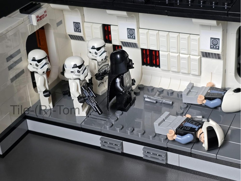 LEGO MOC Hope - Tantive IV Hallway Diorama (or) Diorama Display Stand ...
