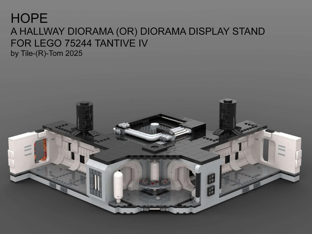 LEGO MOC Hope - Tantive IV Hallway Diorama (or) Diorama Display Stand ...