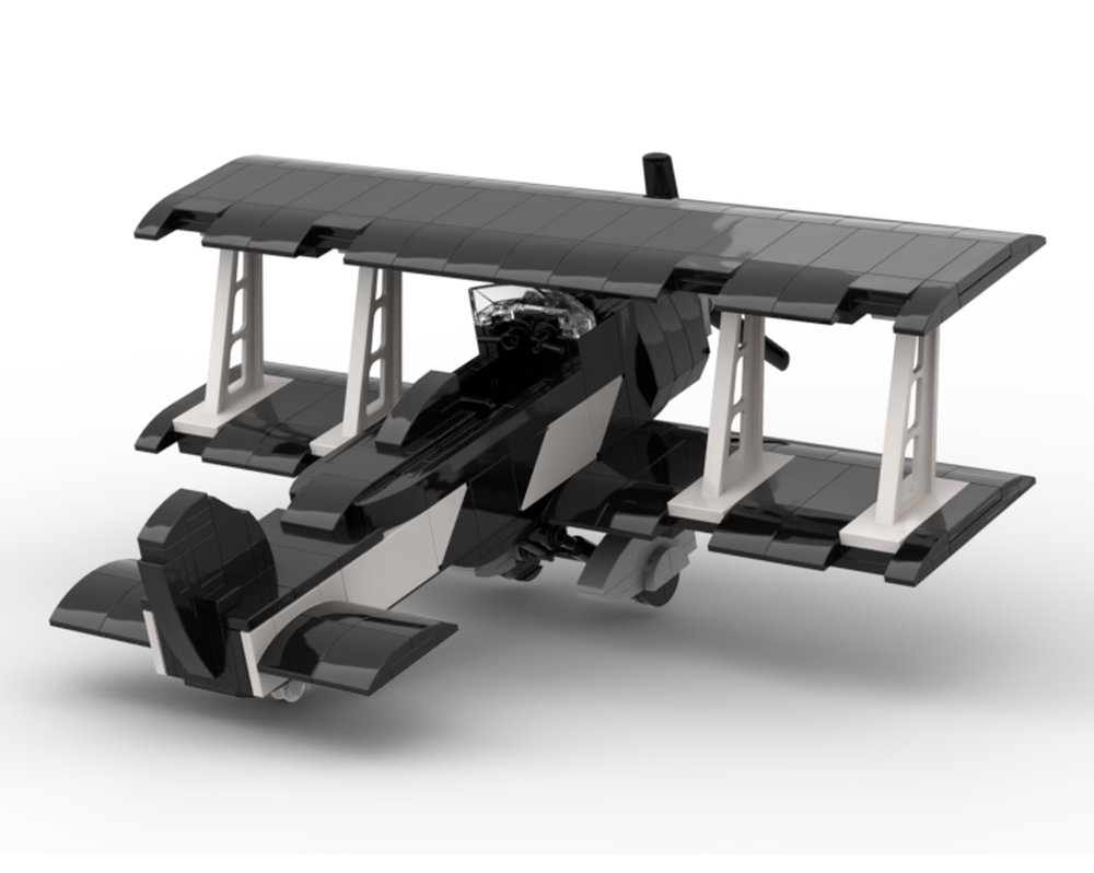 Lego Moc Upgraded Vintage Biplane By Ebbuilds Rebrickable Build