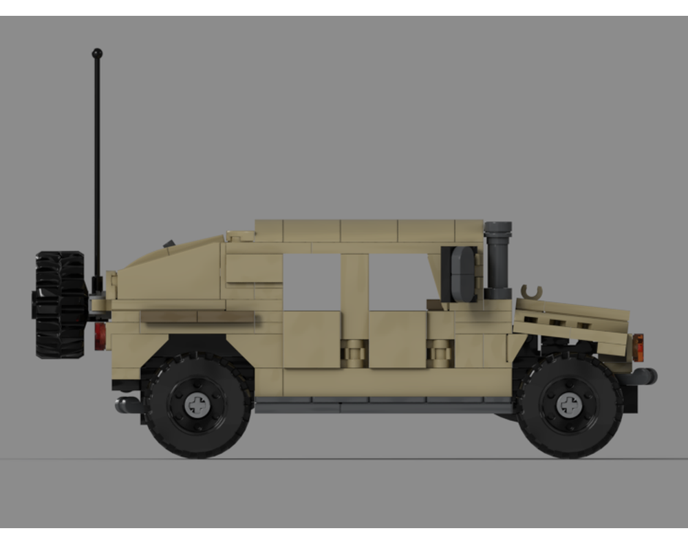 LEGO MOC Minifigure-scale HumVee by Paladin1138 | Rebrickable - Build ...