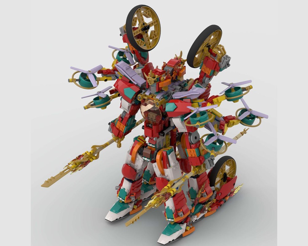 LEGO MOC NEZHA MECHA （ 2x80057 sets） by uminuo | Rebrickable - Build ...