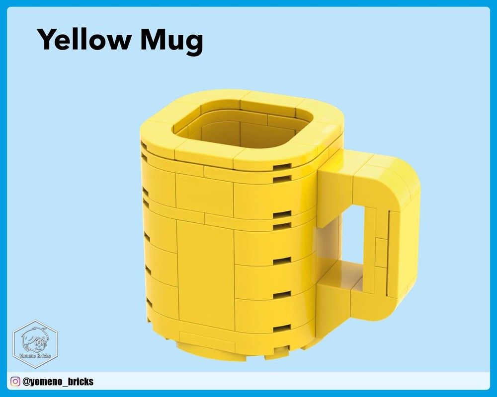 LEGO MOC Yellow Mug by YomenoBricks | Rebrickable - Build with LEGO