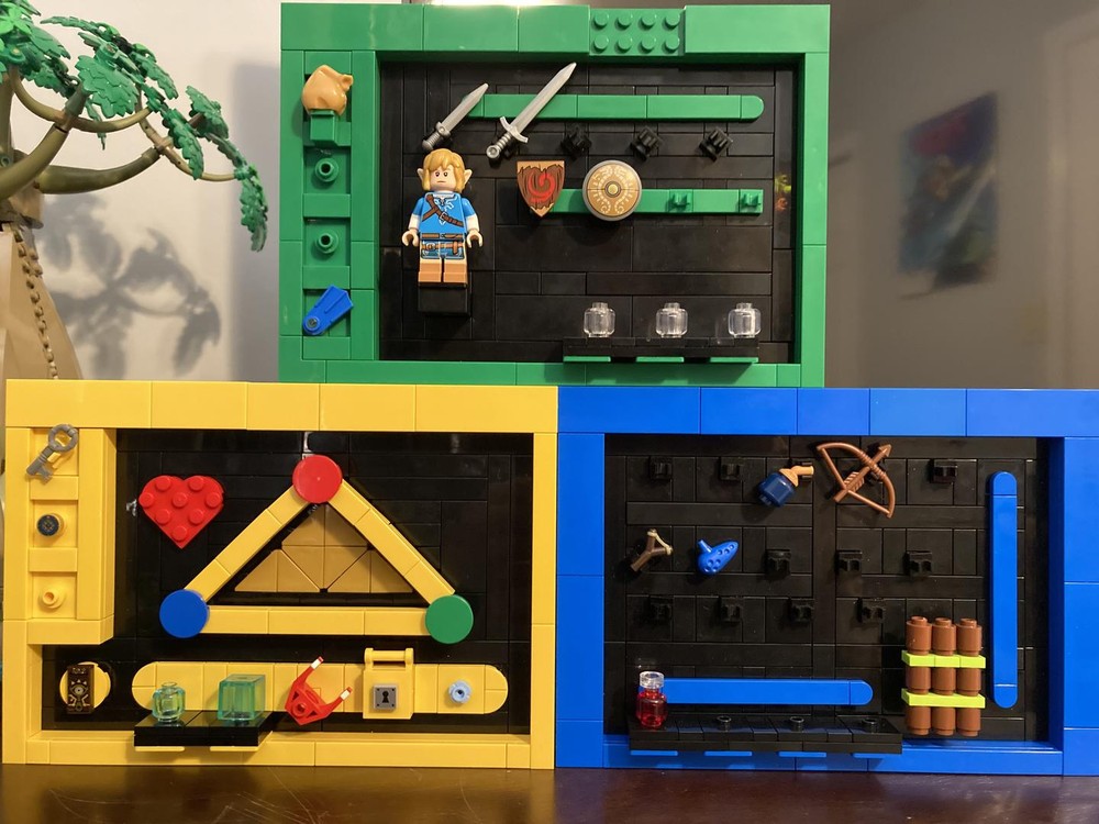 LEGO MOC Zelda Link's Inventory Display Build by Alluring_Bagel ...
