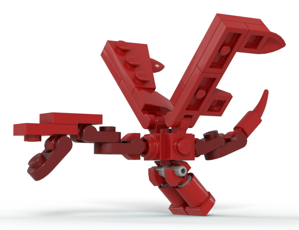 LEGO MOC Miniature Dragon by trky.JRKy | Rebrickable - Build with LEGO