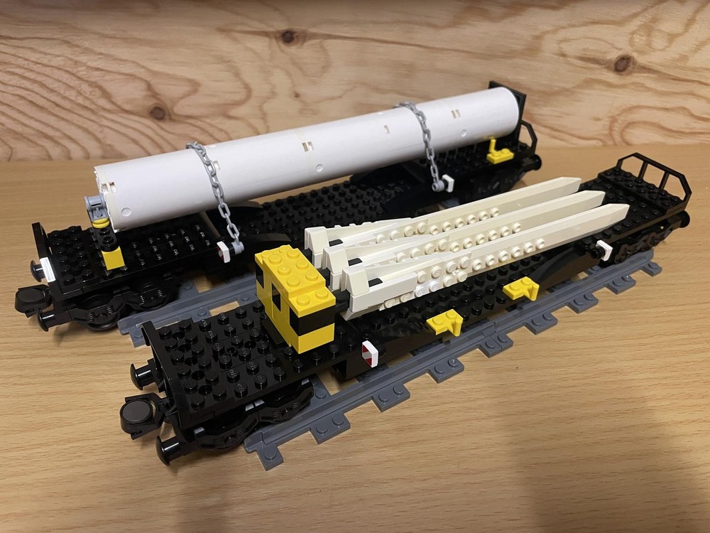 LEGO MOC-214946 6W 7747 Windmill Transport goes on rail by TECHNICer83 ...