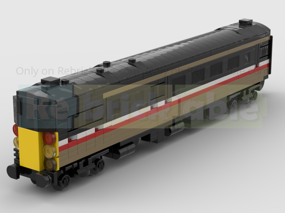 LEGO MOC 4-Wide BR MK2 DBSO Cab Carriage In Intercity Livery - Can Be ...