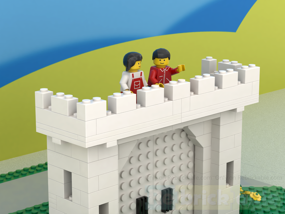 LEGO MOC 6380 City gate by se1977 | Rebrickable - Build with LEGO