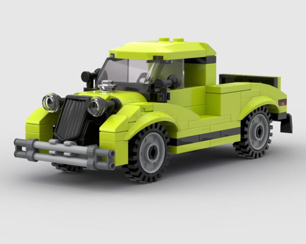 LEGO MOC Vintage Pickup Truck by g.g4vriel | Rebrickable - Build with LEGO