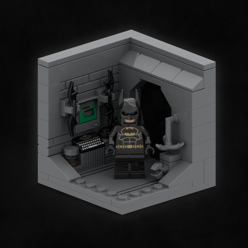 LEGO MOC-214985 Bat-man Minifigure Stand/Display by Minifigdisplayco ...