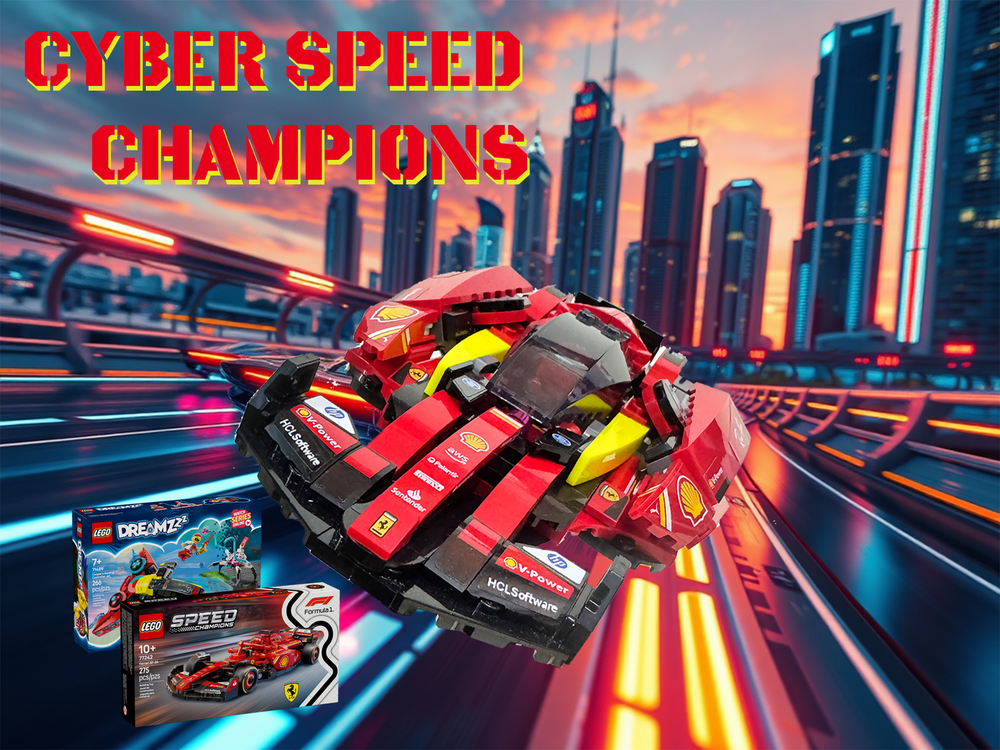 LEGO MOC Cyber Speed Champions - Fer-rari (77242+71489) by anderson ...