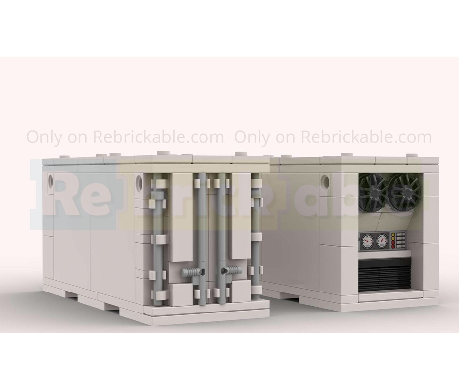 LEGO MOC 10Ft/20Ft/30Ft/40Ft ISO Refrigerated Container Set by ...