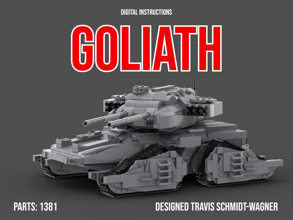 LEGO MOC 'Goliath' futuristic tank by Camobricktape | Rebrickable ...